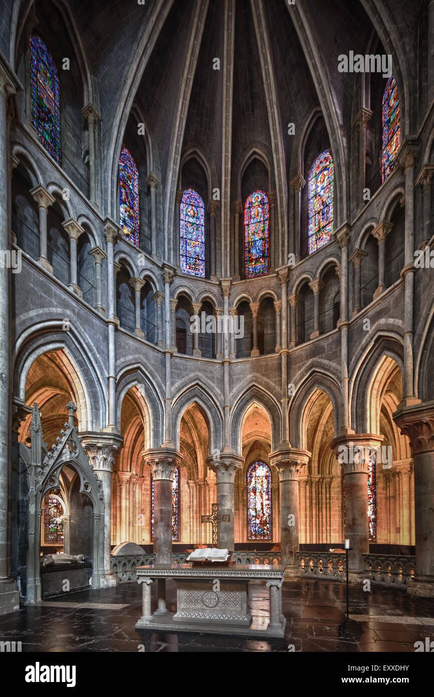 Lausanne, cathedral interior, Switzerland, altar Stock Photo - Alamy