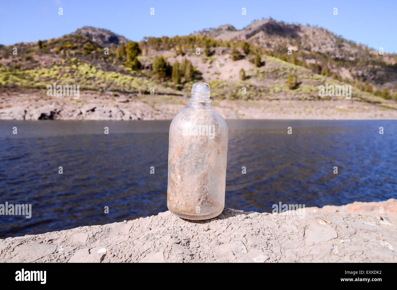 Old Dirty Vintage Gass Bottle Stock Photo - Alamy