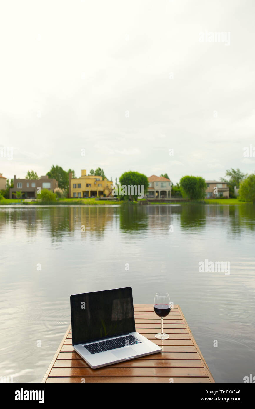 Connection of two lakes hi-res stock photography and images - Alamy