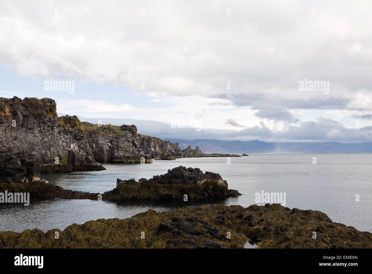 Coastal view, Hellnar, Iceland Stock Photo - Alamy
