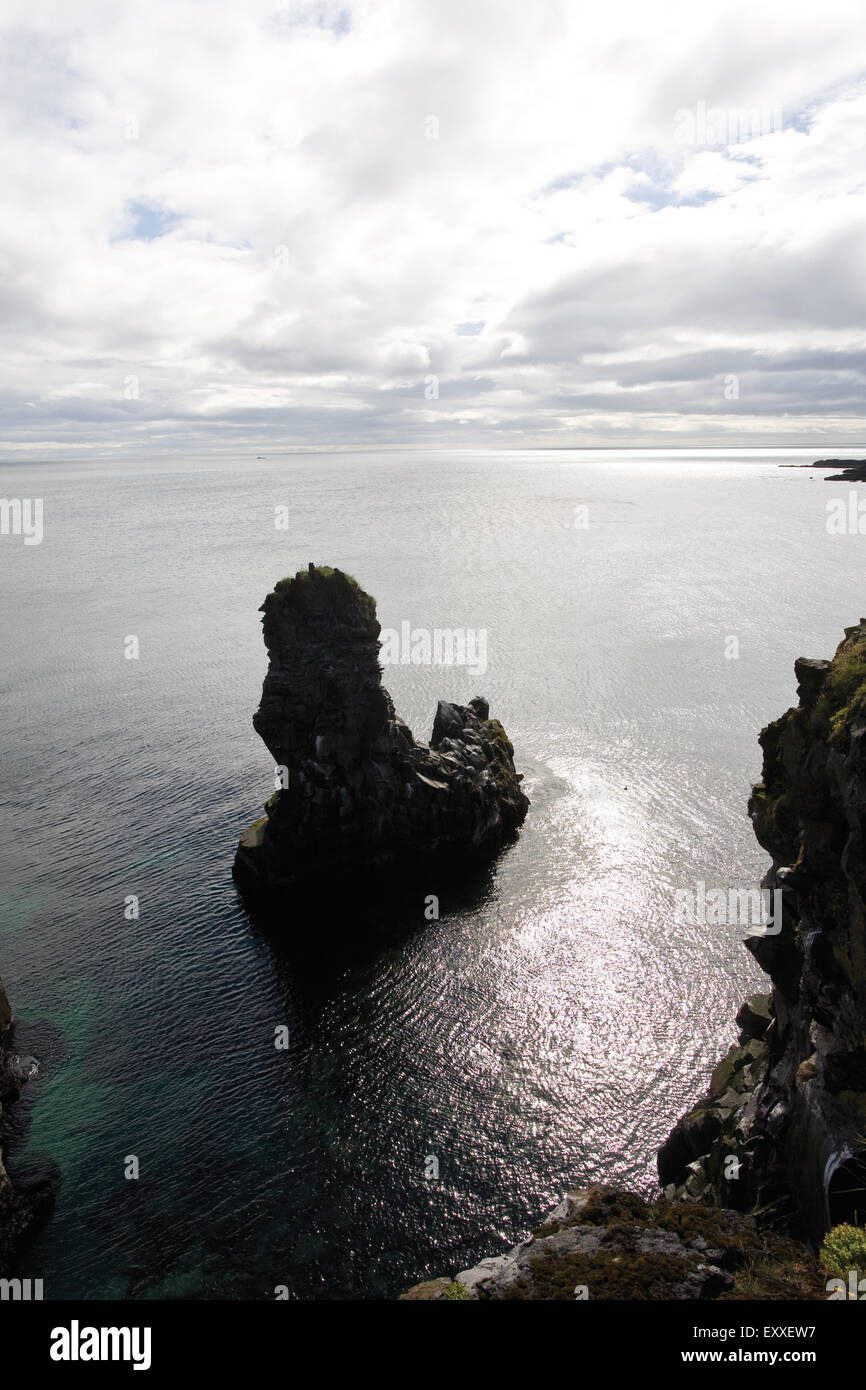 Coastal view, Hellnar, Iceland Stock Photo - Alamy
