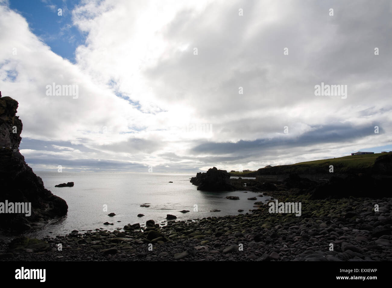 Rocky beach, Hellnar, Iceland Stock Photo - Alamy