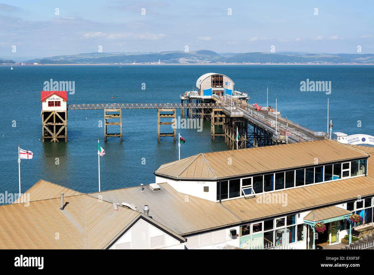Pier and lifeboat station, Mumbles, Gower peninsula, near Swansea ...