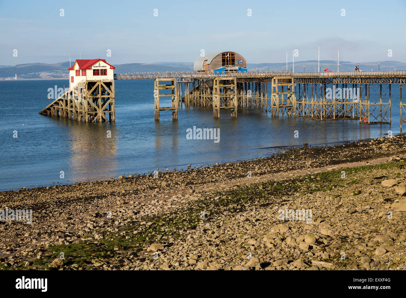 Pier and lifeboat station, Mumbles, Gower peninsula, near Swansea ...