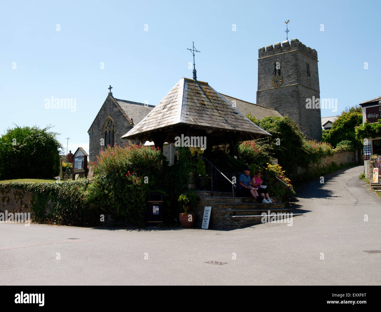 Mortehoe village devon hi-res stock photography and images - Alamy