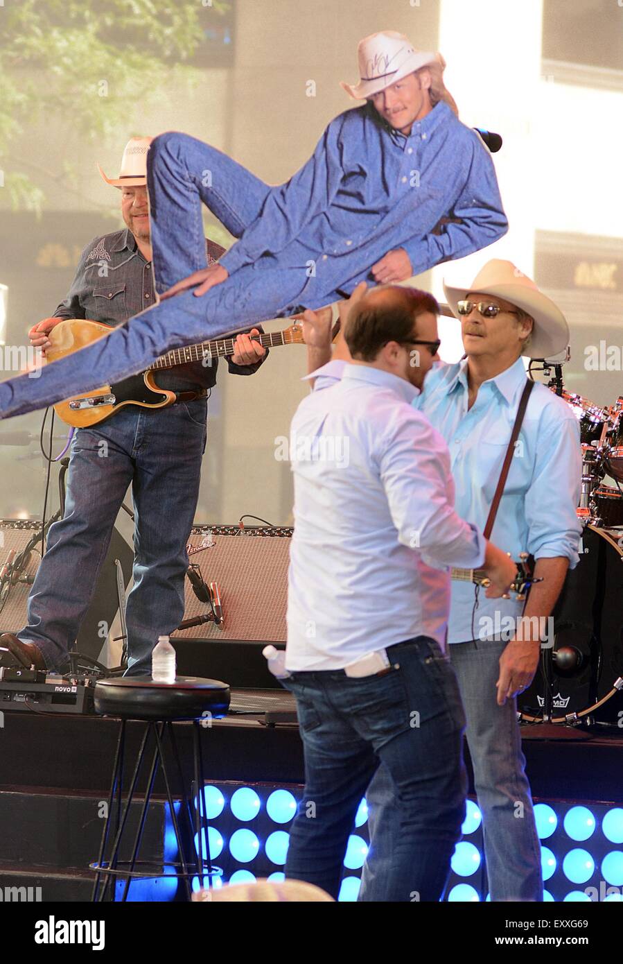 New York, NY, USA. 17th July, 2015. Alan Jackson on stage for NBC Today ...