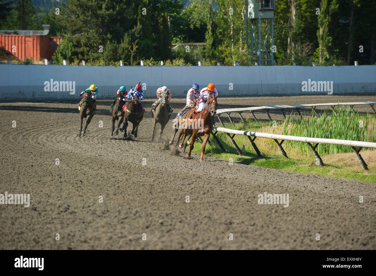 Vancouver Hastings Exhibition Park race track Stock Photo - Alamy