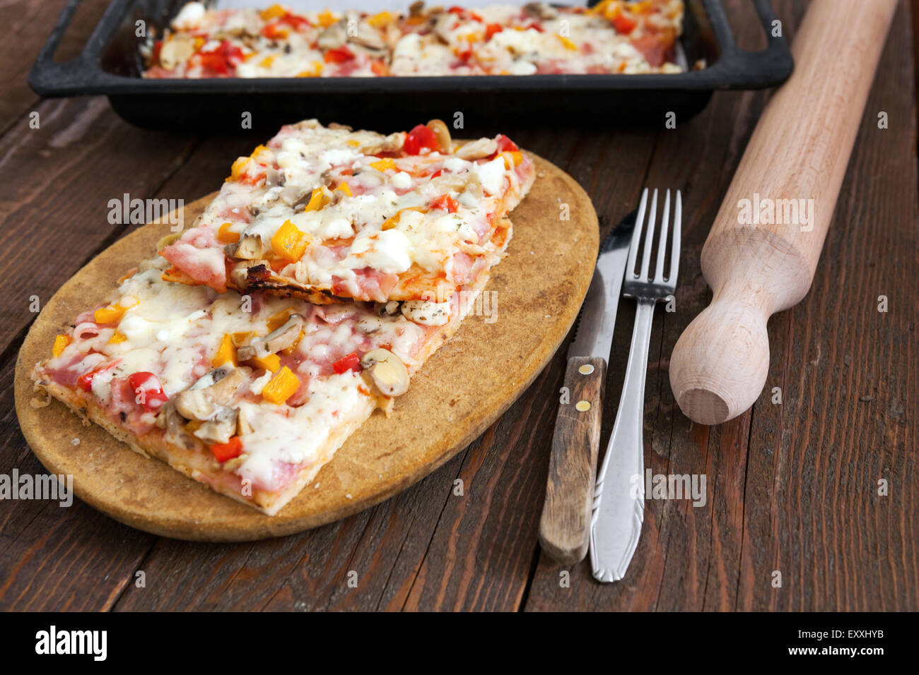 Pizza portion hi-res stock photography and images - Alamy