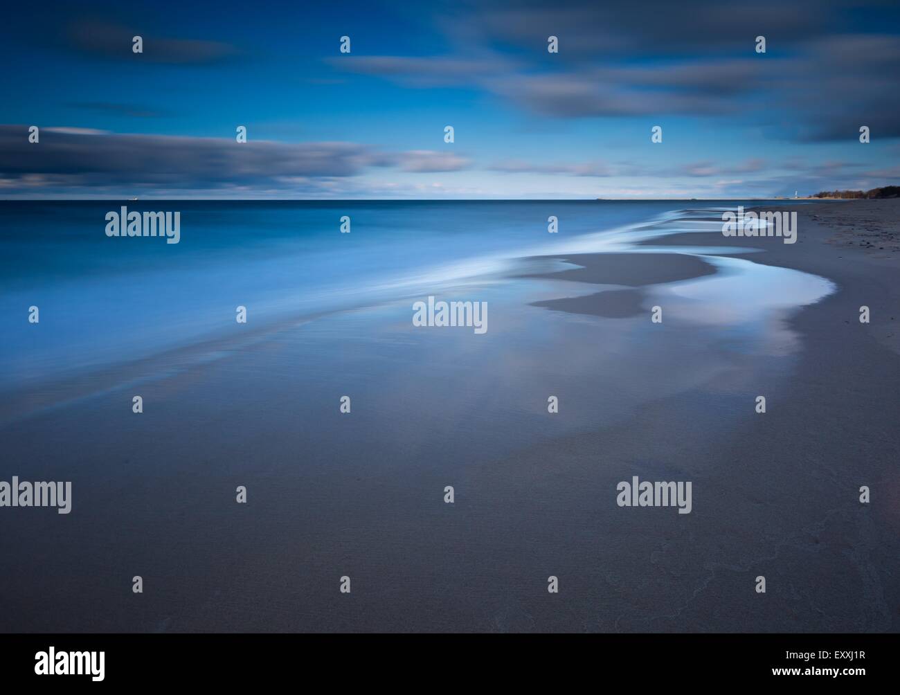 Baltic shore. Beautiful dramatic weather seascape of polish shore of ...