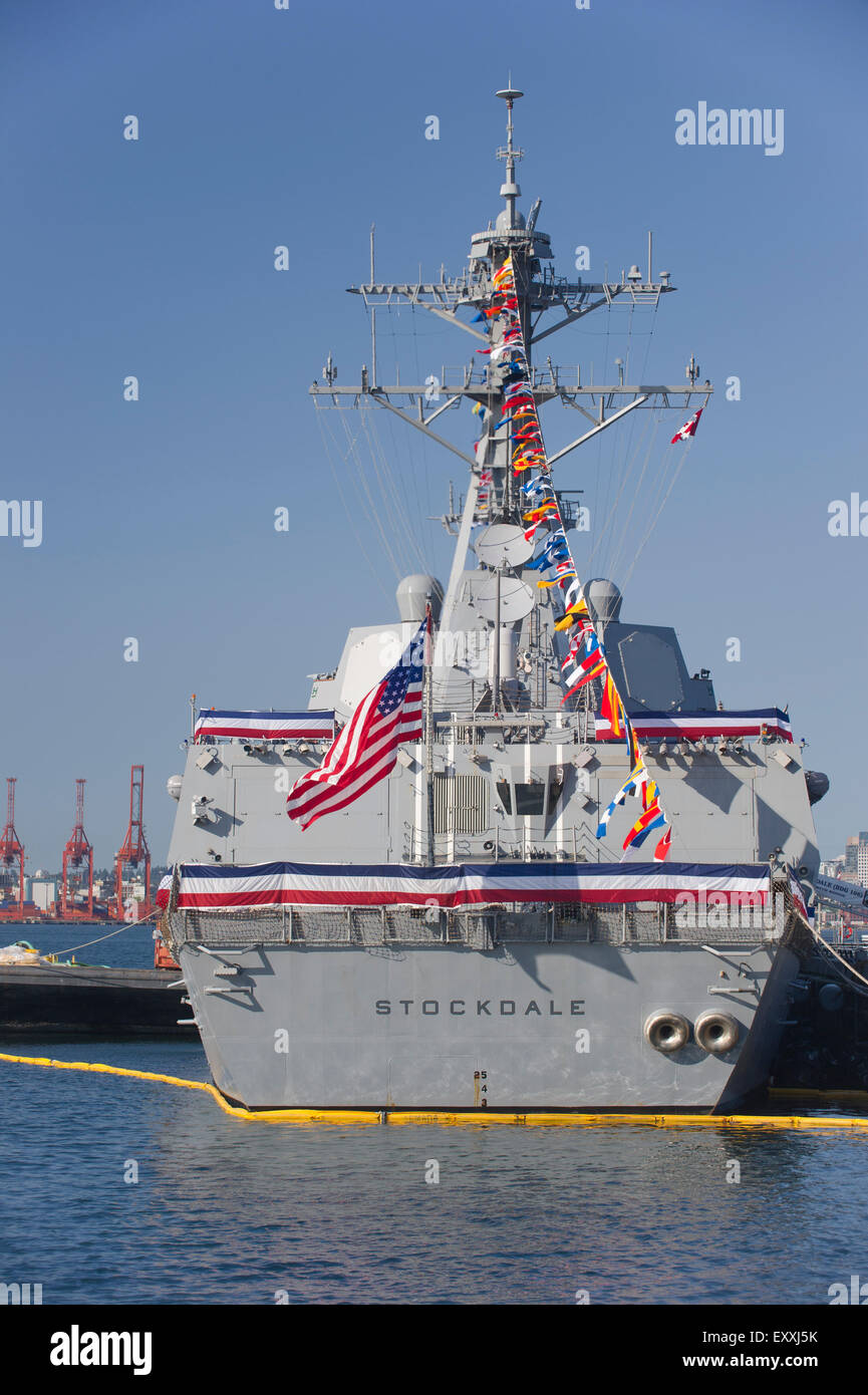 United States Guided Arleigh Burke-class missile destroyer, USS ...
