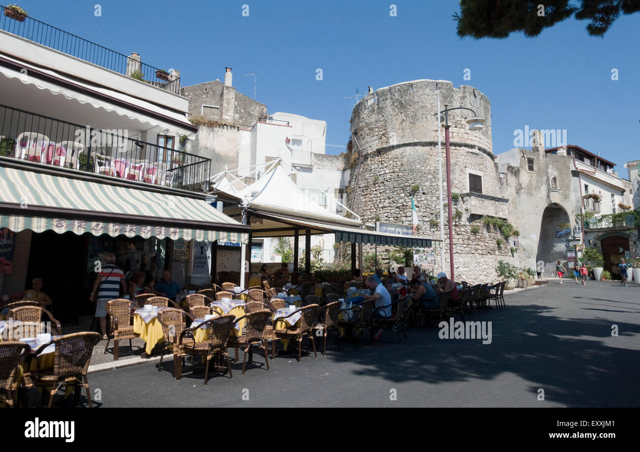 Street in Peschici Gargano peninsula Puglia southern Italy Stock Photo ...