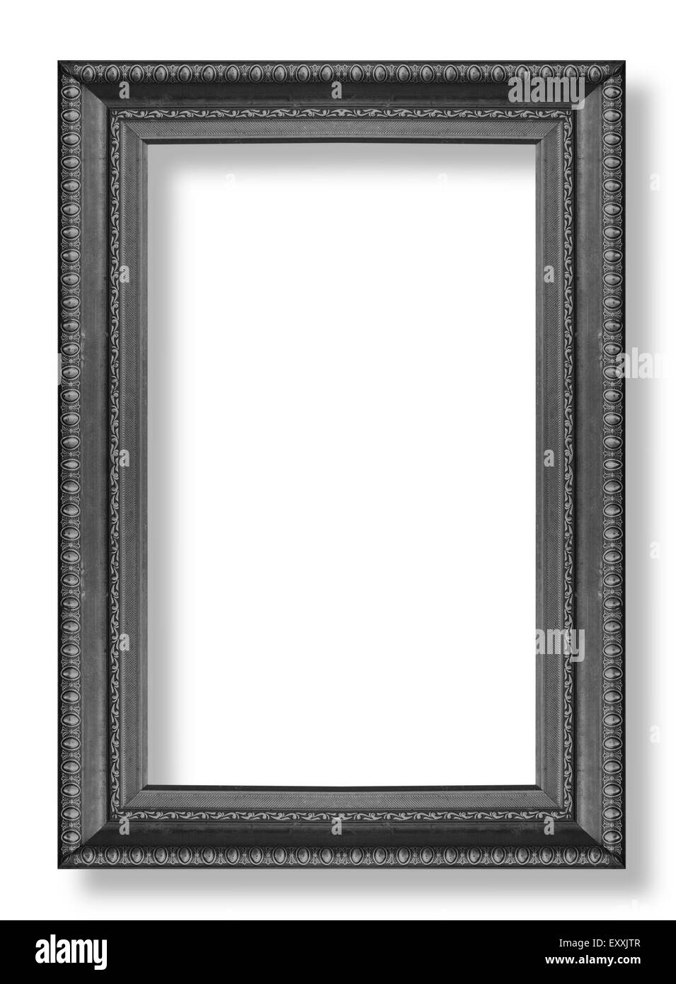 Old Antique Black frame Isolated Decorative Carved Wood Stand Antique ...