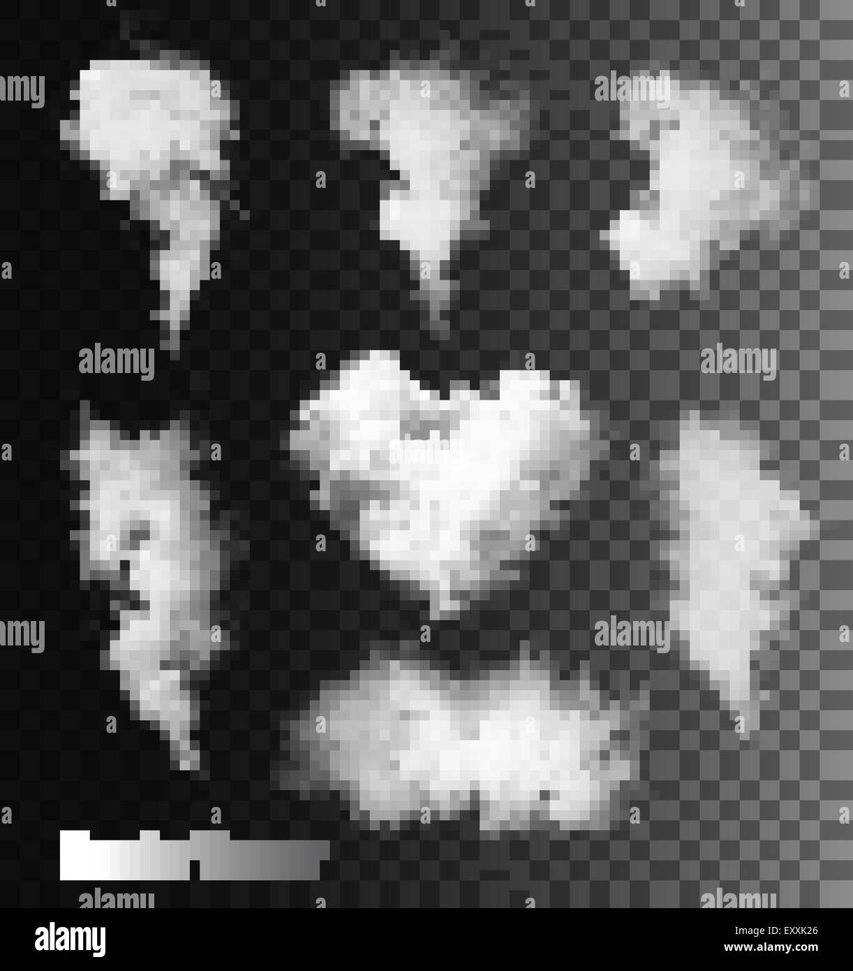 Set Of Transparent Different Smoke Vectors Stock Vector Image & Art - Alamy