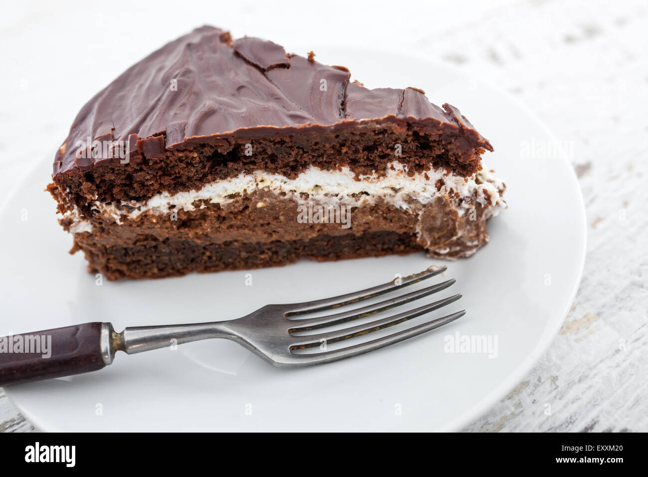 Cake dessert white closeup hi-res stock photography and images - Alamy