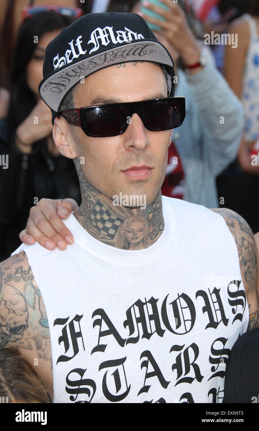 Westwood, CA. USA. Travis Barker at the "22 Jump Street" Los Angeles ...