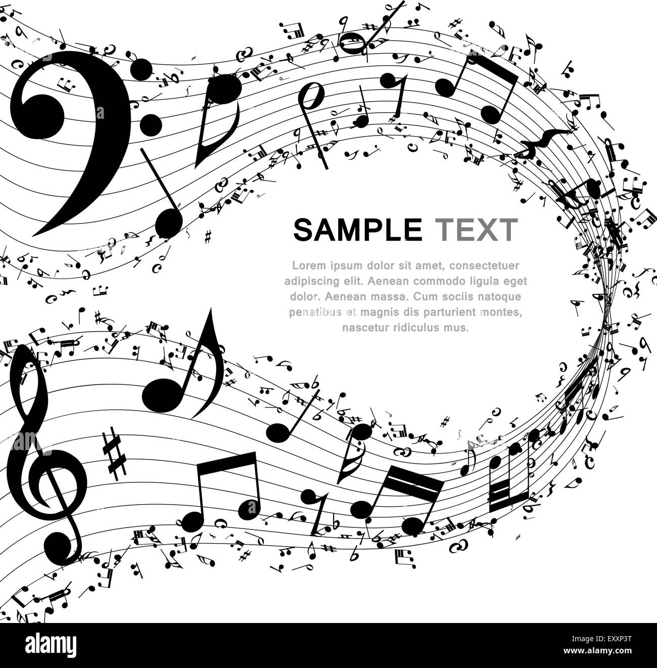Musical background. EPS 10 vector illustration without transparency ...