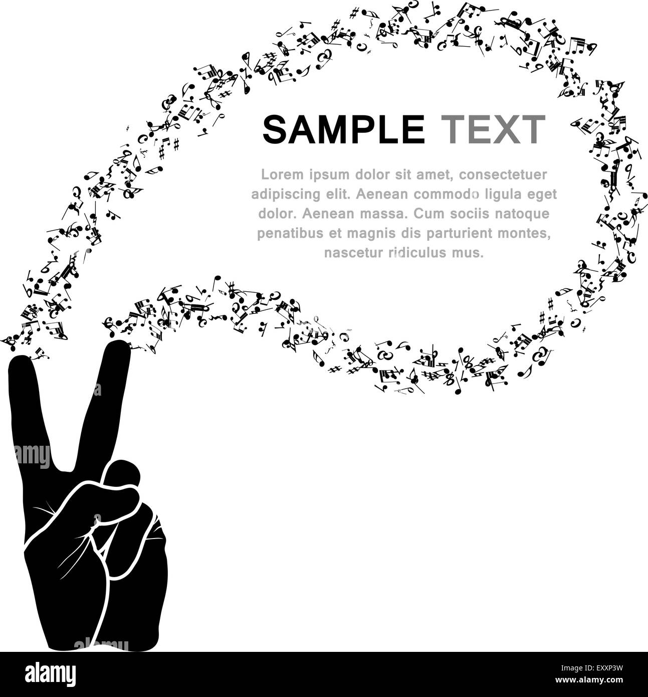 Musical background. EPS 10 vector illustration without transparency ...