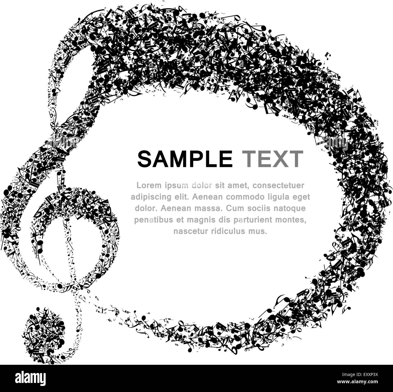Musical background. EPS 10 vector illustration without transparency ...