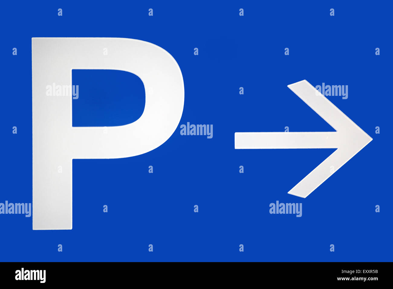 Blue parking lot road hi-res stock photography and images - Alamy