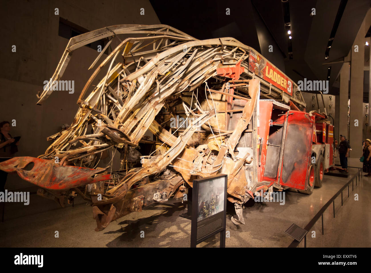 NEW YORK - May 30, 2015: Ladder Company 3 received some of the heaviest ...