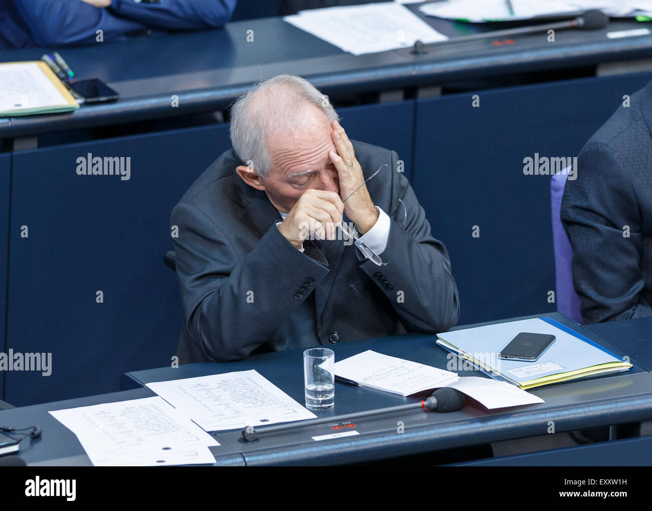Berlin, Germany. 17th July, 2015. Special session of the German ...