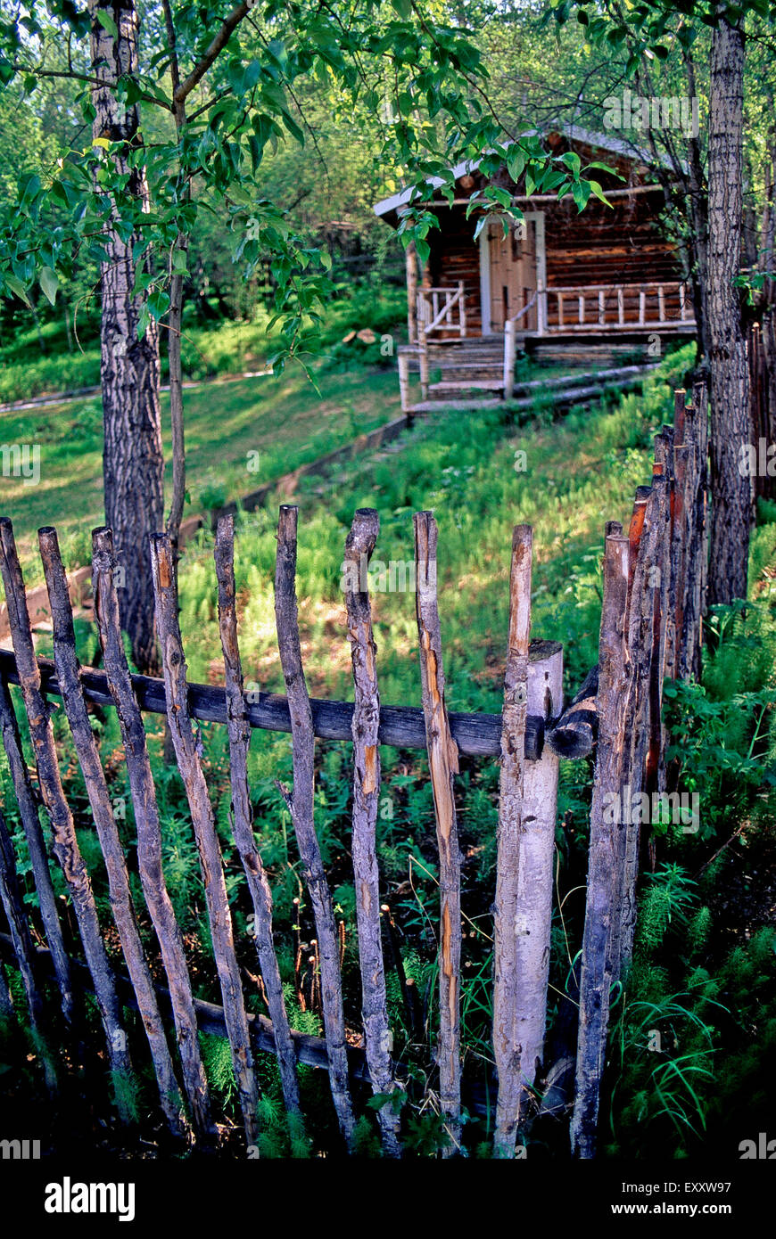 The cabin of poet Robert Service,Dawson City,Yukon Stock Photo - Alamy