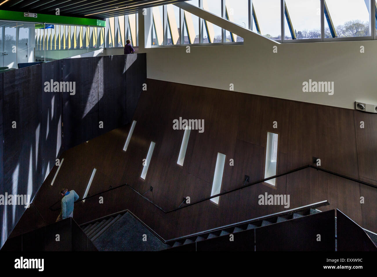 staircase and corridor, El Centro urban campus, Northeastern Illinois ...