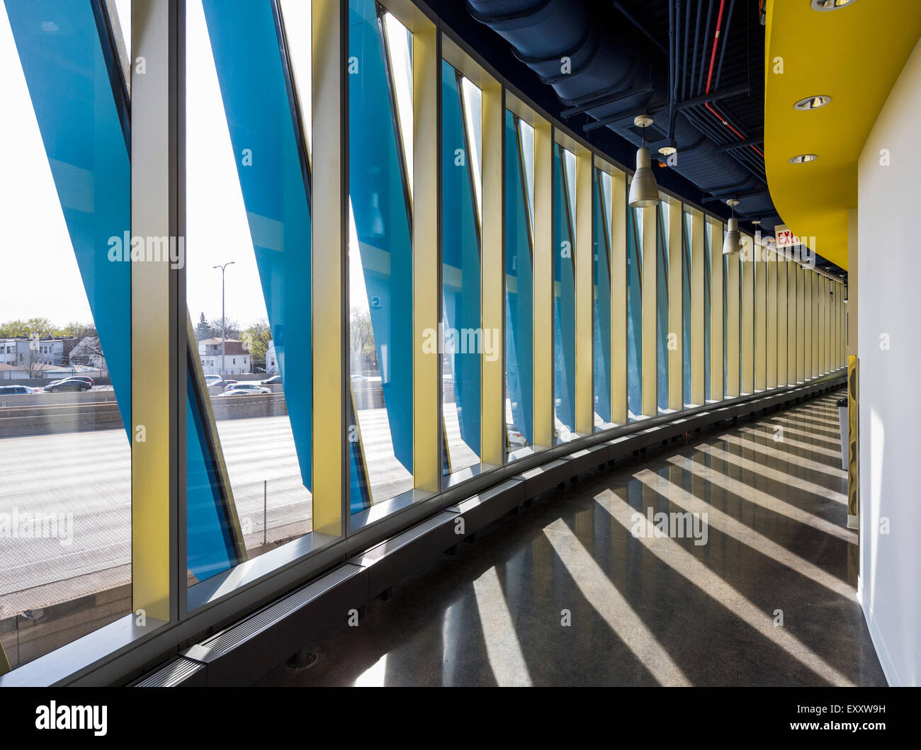 corridor, El Centro urban campus, Northeastern Illinois University ...