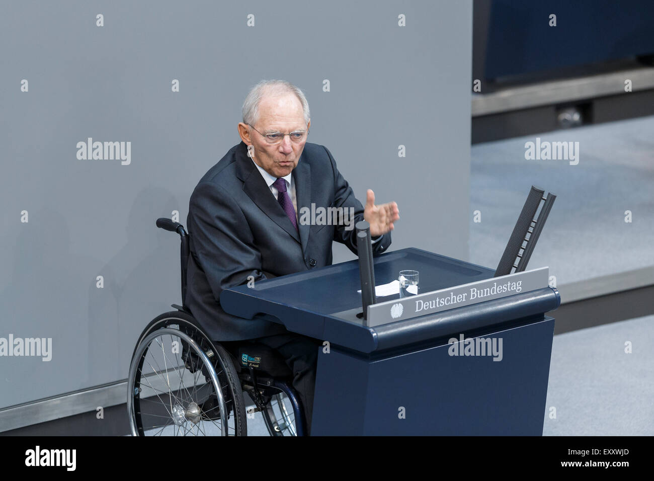 Berlin, Germany. 17th July, 2015. Special session of the German ...