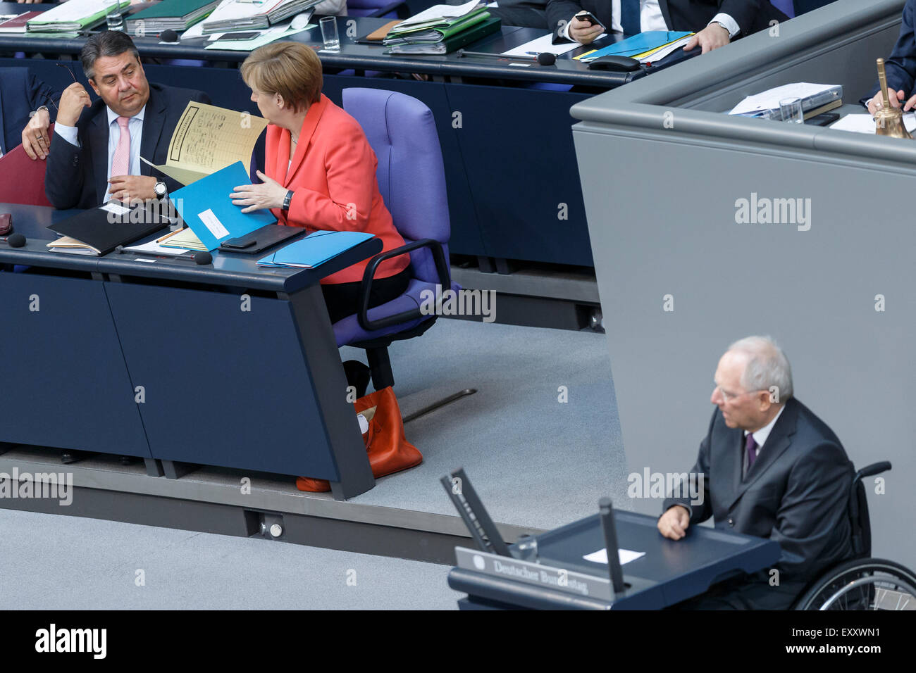 Berlin, Germany. 17th July, 2015. Special session of the German ...