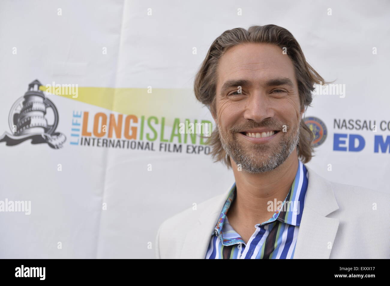 Bellmore, New York, USA. 16th July 2015. Actor LUKAS HASSEL is on the ...