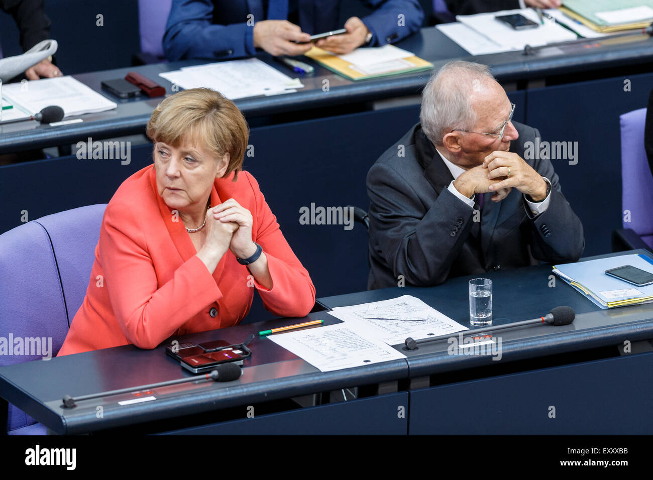 Berlin, Germany. 17th July, 2015. Special session of the German ...