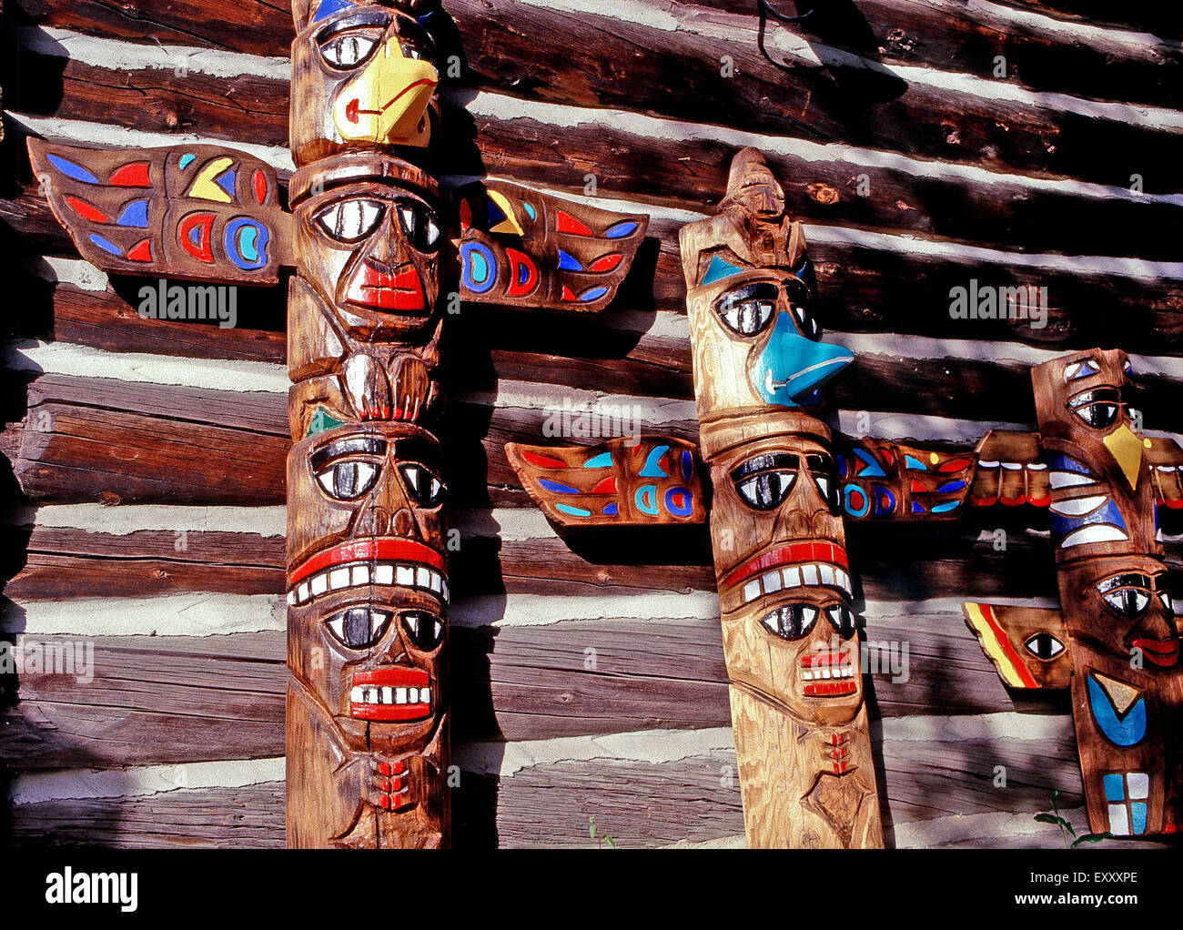 Fairbanks alaska totem pole hi-res stock photography and images - Alamy