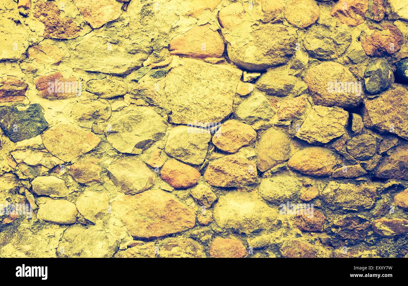 Vintage photo of background of stone wall texture. Old building wall ...