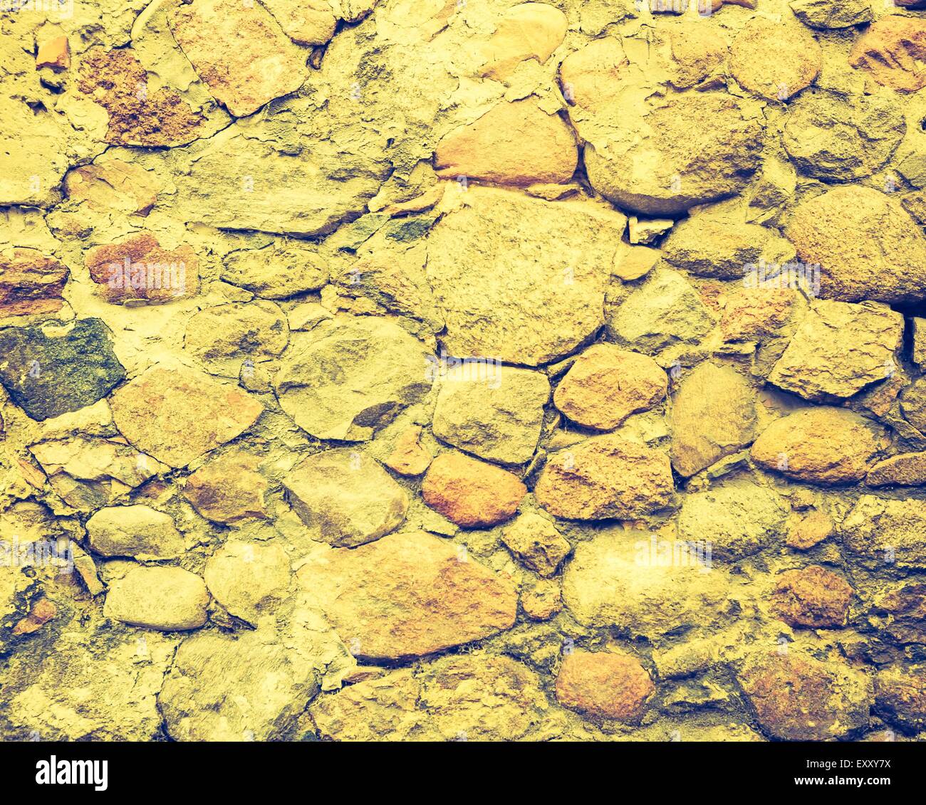 Vintage photo of background of stone wall texture. Old building wall ...