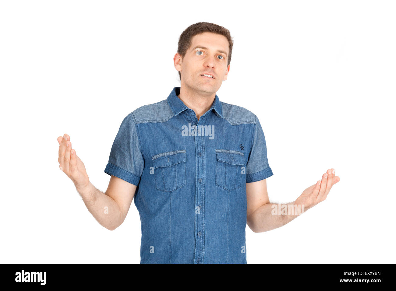 Handsome man doing different expressions in different sets of clothes ...