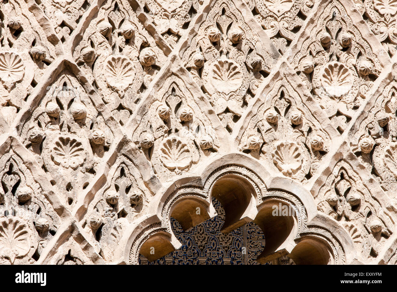 Islamic,muslim,pattern,At Royal Alcazar in centre of Seville, Andalucia ...