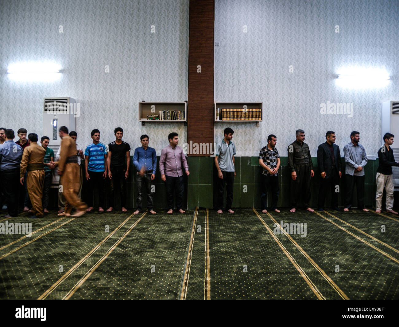 Arbil, Iraq. 17th July, 2015. People went to Mosque Sheikh Rashid ...