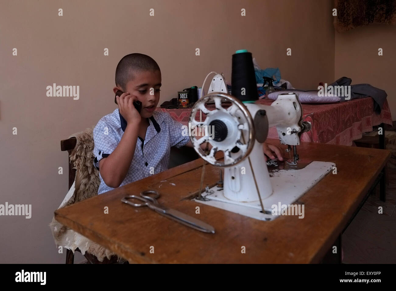 Tailor at work in a village hi-res stock photography and images - Alamy