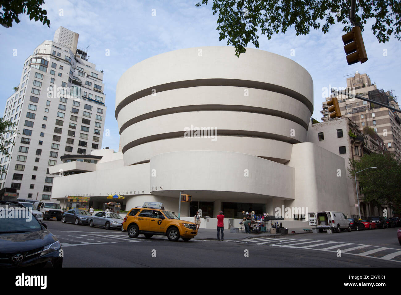 NEW YORK - May 27, 2015: The Solomon R. Guggenheim Museum, often ...