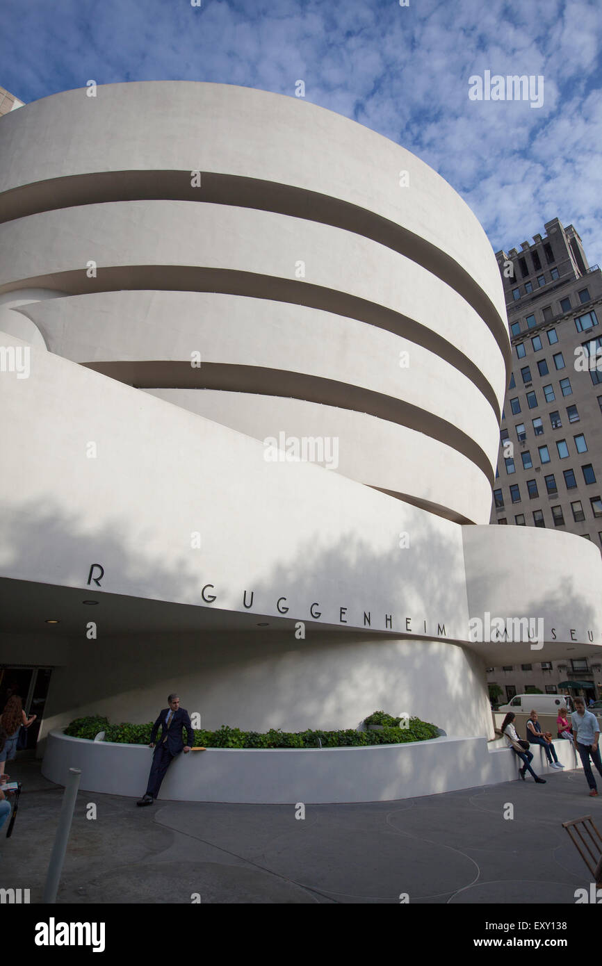 NEW YORK - May 27, 2015: The Solomon R. Guggenheim Museum, often ...