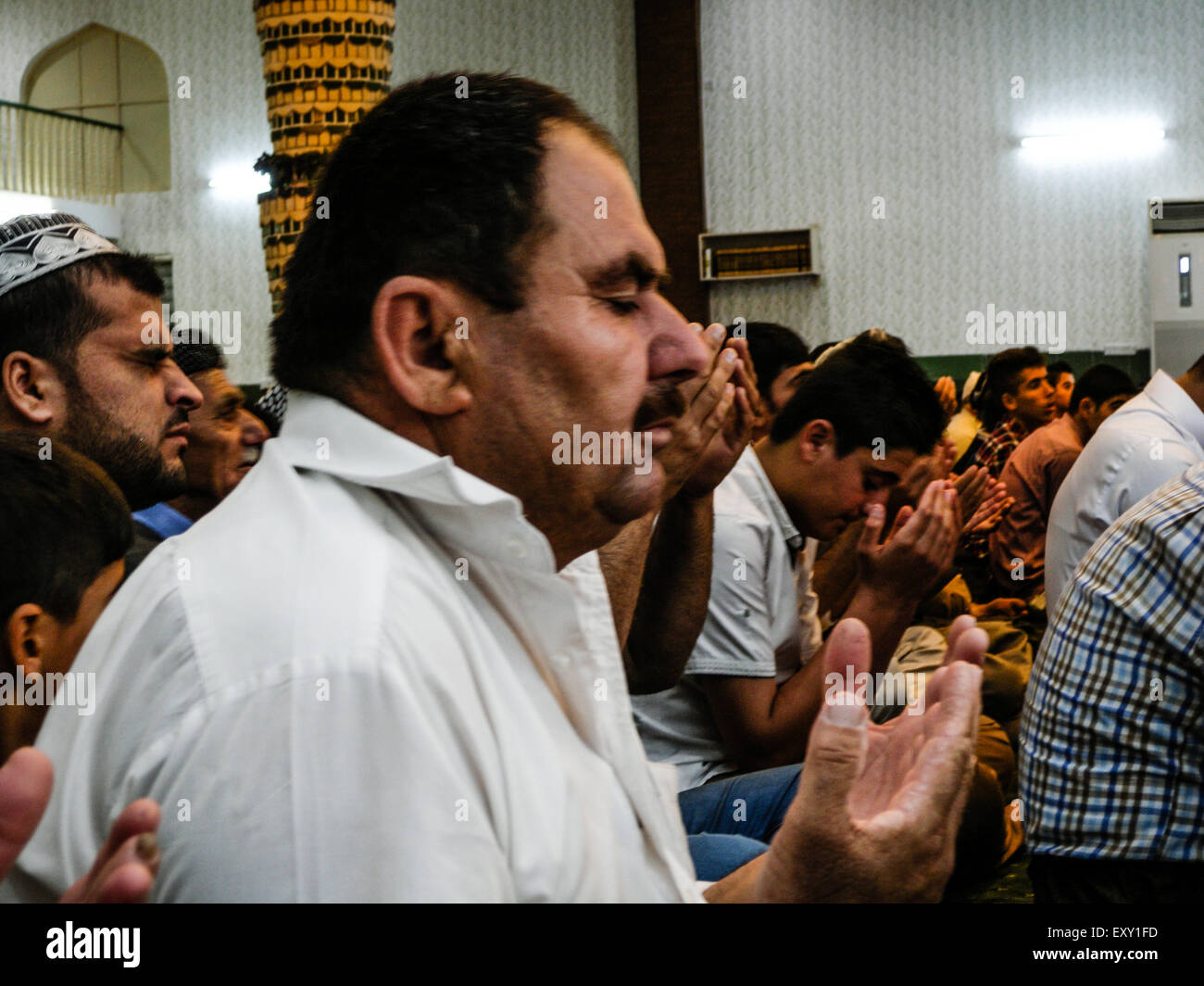 Arbil, Iraq. 17th July, 2015. People went to Mosque Sheikh Rashid ...