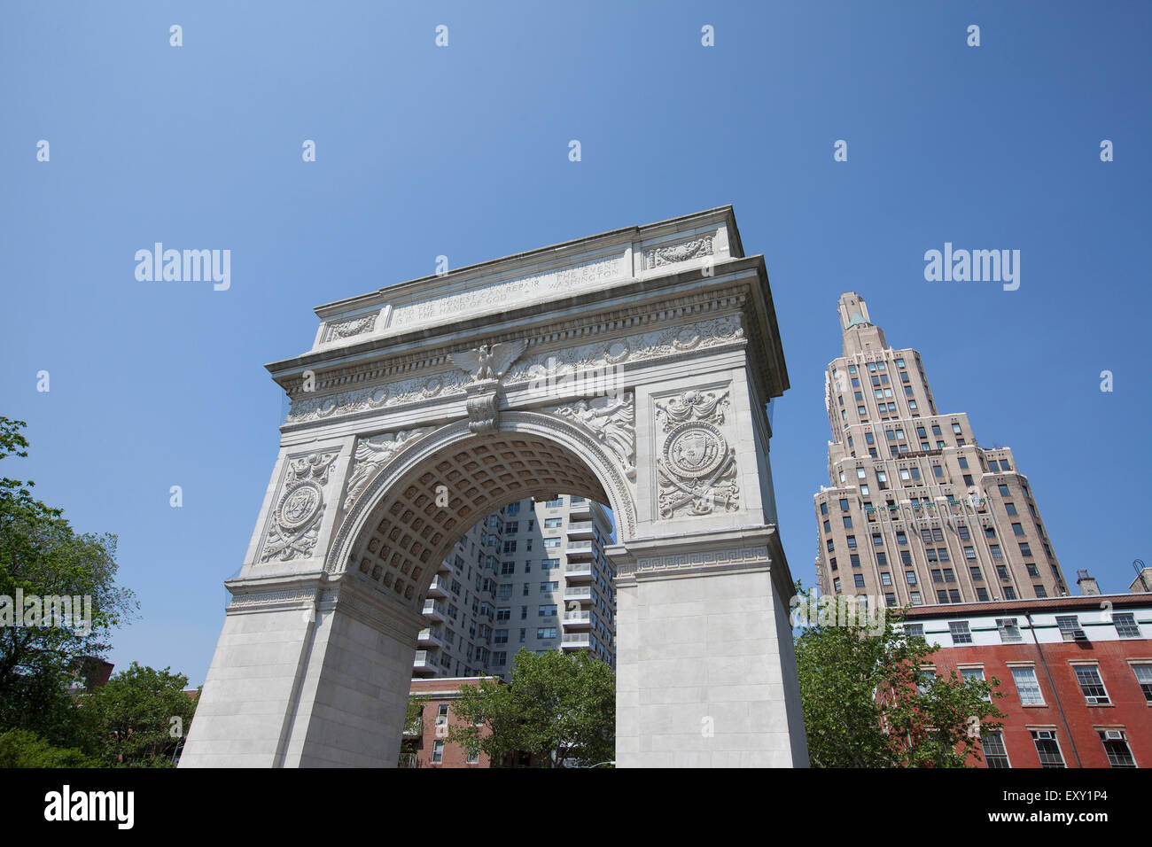 Washington square arch park hi-res stock photography and images - Alamy