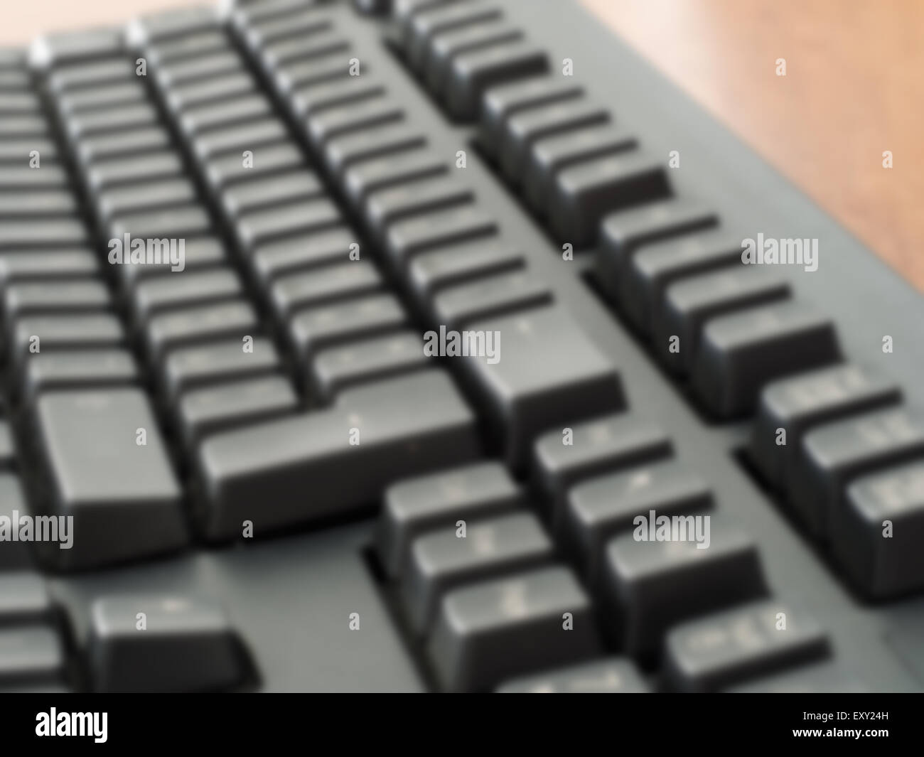 Blurry computer keyboard. Fairly generic, no logos etc Stock Photo - Alamy