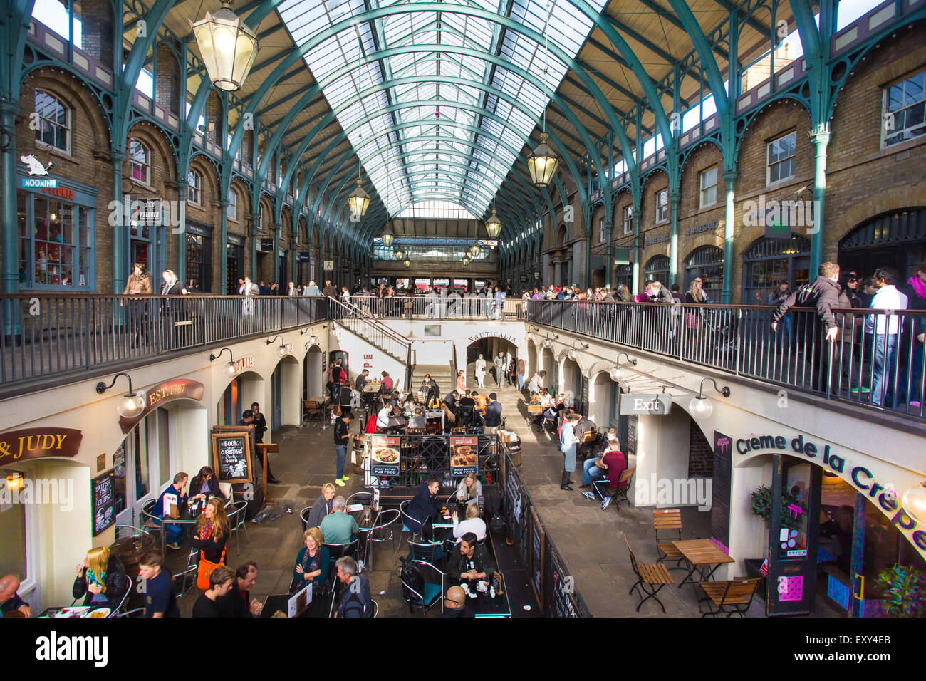 London, United Kingdom - October 10, 2014: View of The Market Building ...