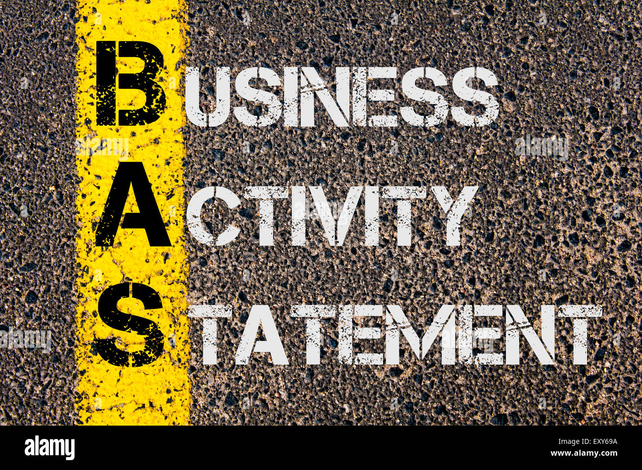 Concept image of Business Acronym BAS as Business Activity Statement ...
