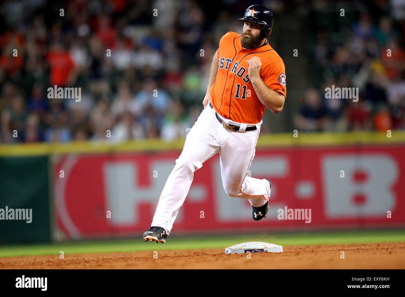 Houston, TX, USA. 17th July, 2015. Houston Astros designated hitter ...