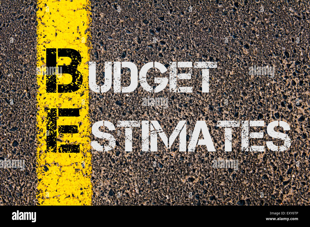 Concept image of Business Acronym BE as Budget Estimates written over ...