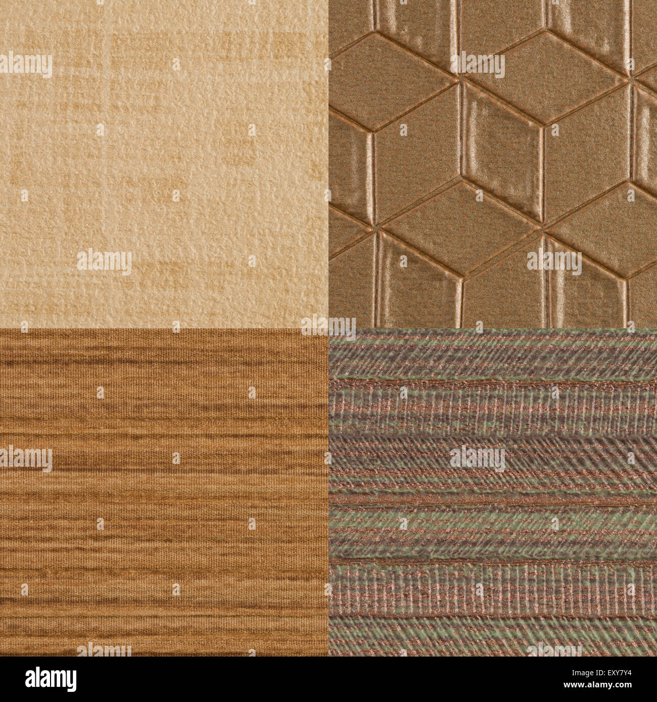 Set of brown vinyl samples, texture background Stock Photo - Alamy