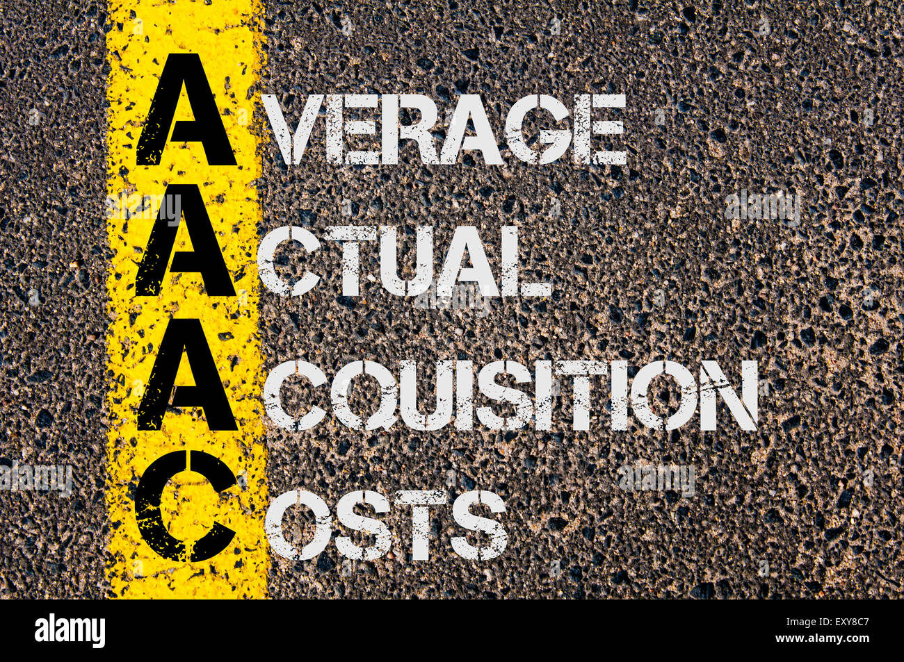 Concept image of Business Acronym AAAC as Average Actual Acquisition ...